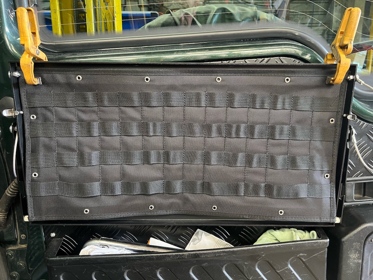 MOLLE webbing panel for fold down table – Hadley Services